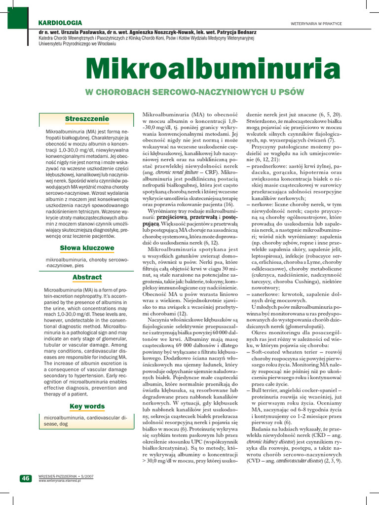 Weterynaria Artykul 2007 05 11905 | PDF