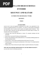 S.3 History and Political Education Notes 2023 | PDF | Uganda | Nationalism