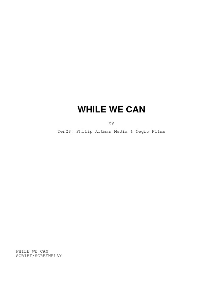 While We Can | PDF
