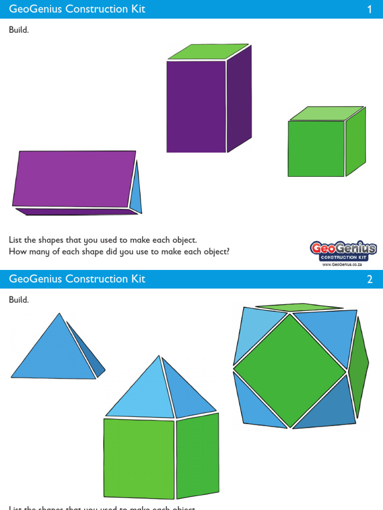 Companion Activity cards_GeoGenius Construction Kit_2019 | PDF