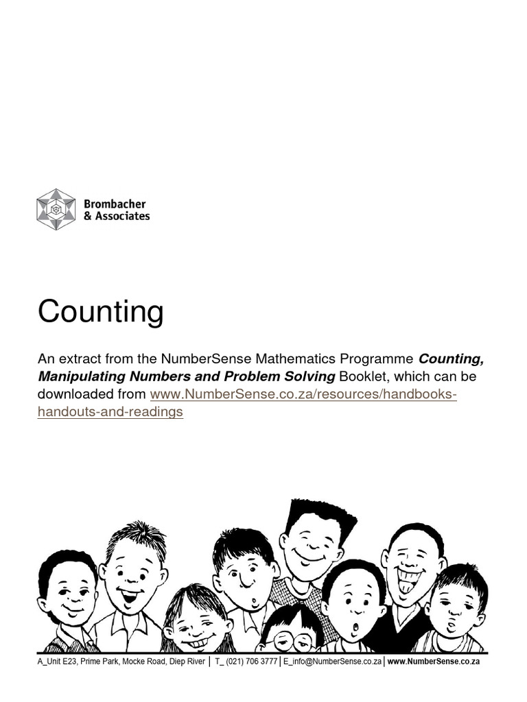 Counting Booklet 2019-Min | Download Free PDF | Numbers | Teachers