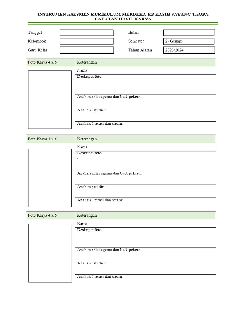 Catatan Hasil Karya KUMER | PDF