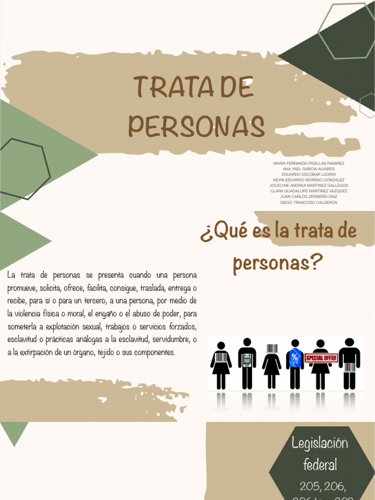 Tratado sobre la Trata de Personas en México | PDF | Trata de personas ...