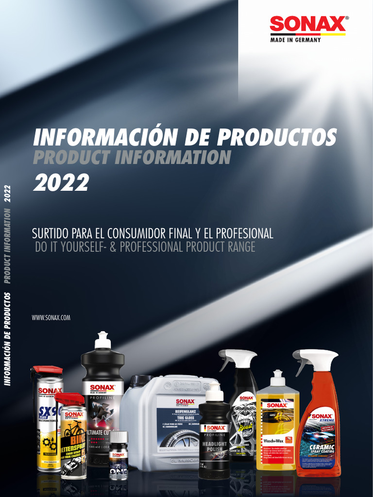 Catálogo Sonax | PDF | Paleta