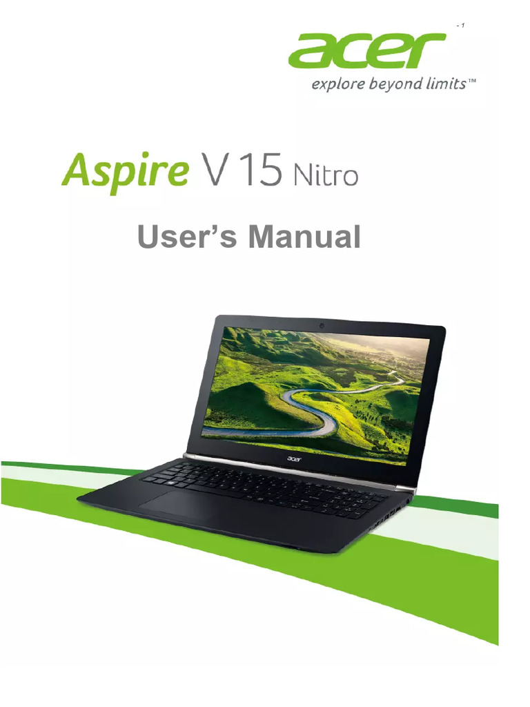 Manual de Usuario Acer Aspire V15 Nitro (78 Páginas) | PDF