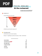 Restaurant Vocabulary for B1-B2 Learners | PDF | Waiting Staff ...