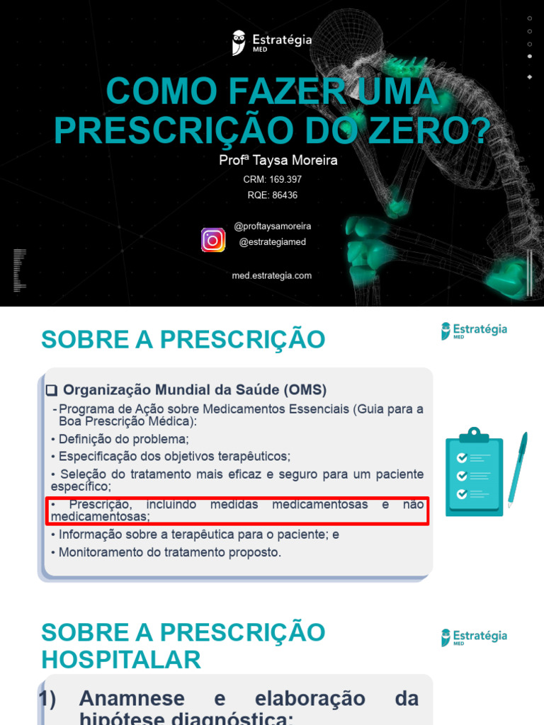 Como Fazer Uma Prescrição Médica Do Zero | PDF | Receita médica | Coração