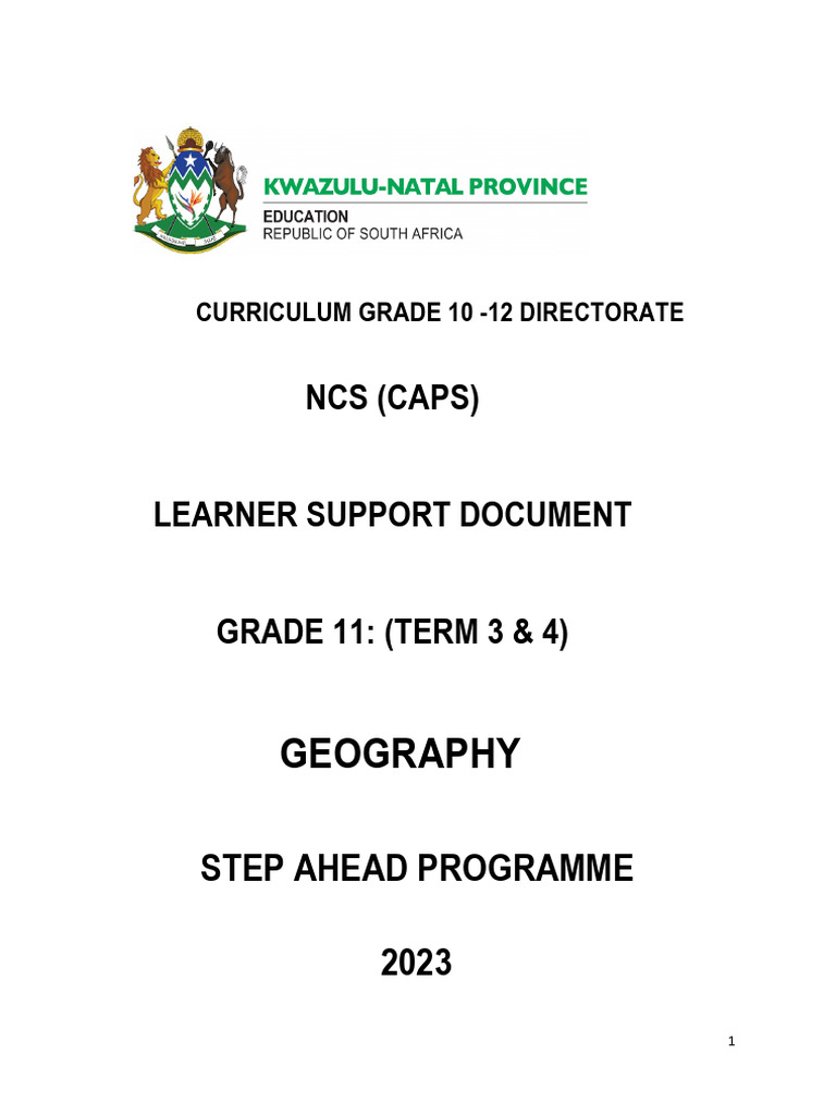 Grade 11 Term 3&4 2023 LEARNER Document | PDF | Aids | Exports