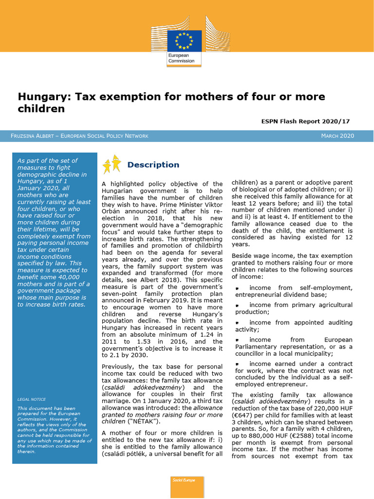 ESPN - Flash Report 2020 - 17 - HU - March 2020 | PDF | Taxes | Family