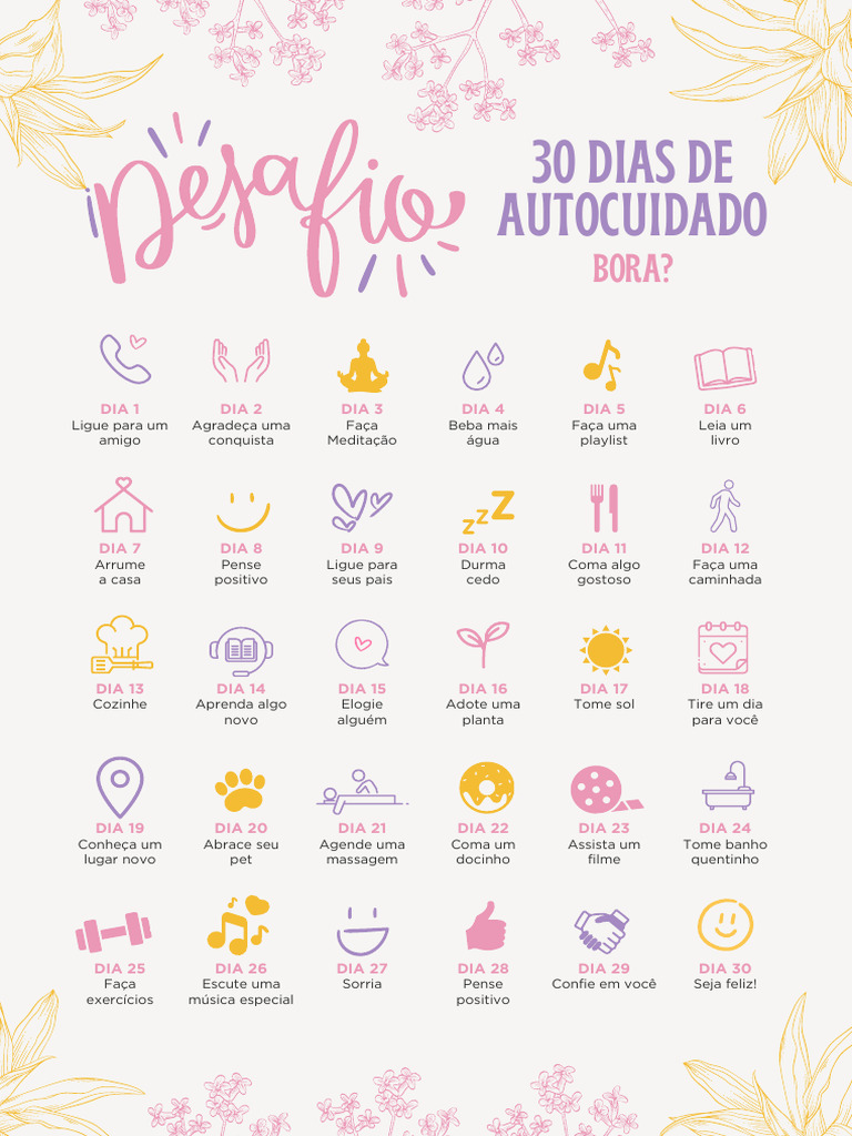 Desafio 30 Dias de Autocuidado | PDF