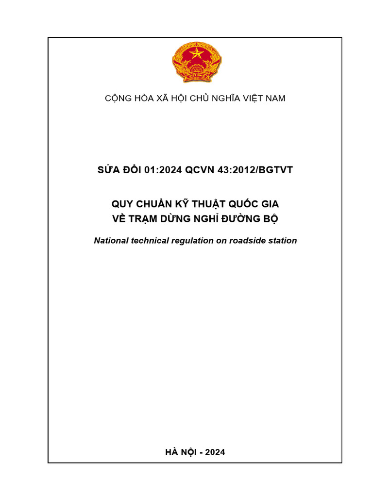 Quy chuẩn Việt Nam-QCVN 43 - 2012-BGTVT-SĐ01 - 2024 | PDF