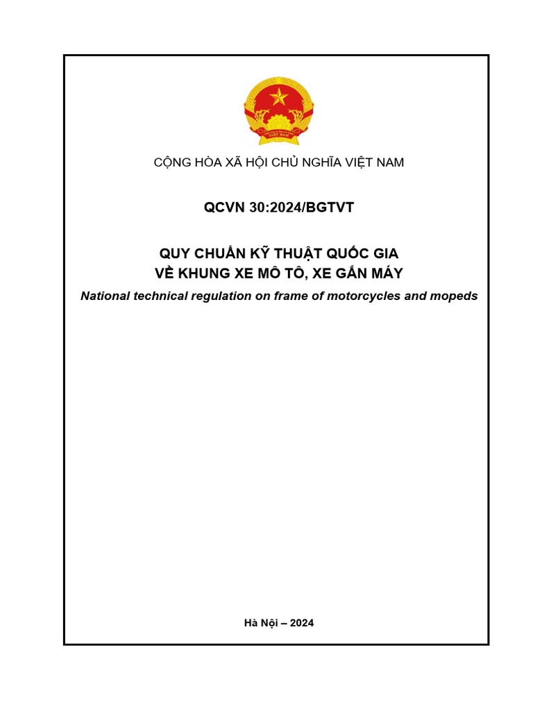 Quy chuẩn Việt Nam-QCVN 30 - 2024-BGTVT | PDF