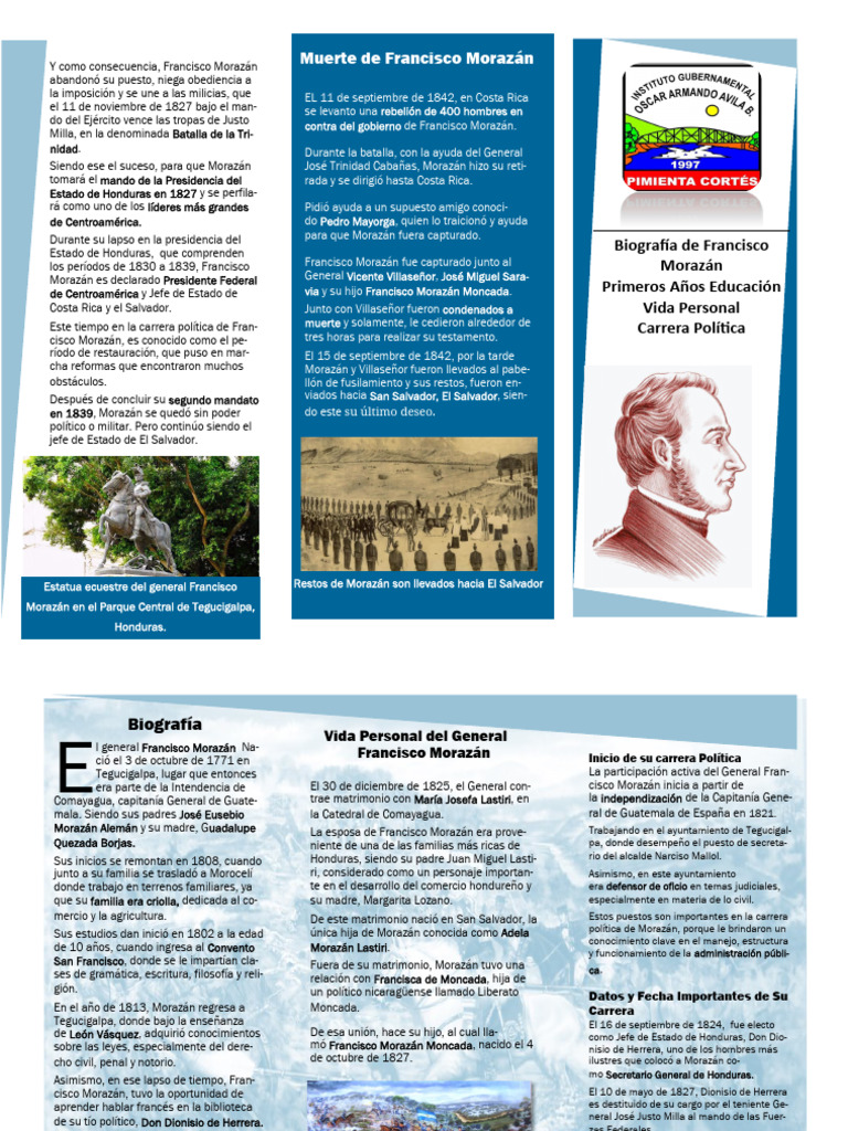 Francisco Morazan | PDF | Centroamérica