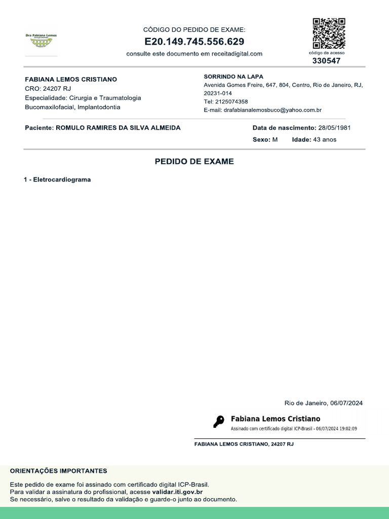 Eletrocardiograma Romulo | PDF