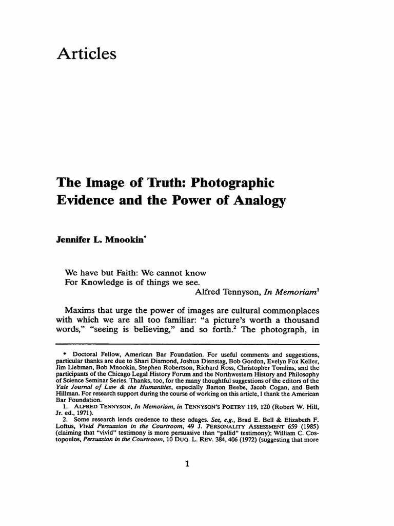 Photographic Evidence in Law | PDF | Evidence (Law) | Image
