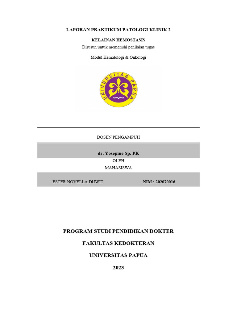 Ester Duwit - Laprak PK Ho 2023 | PDF