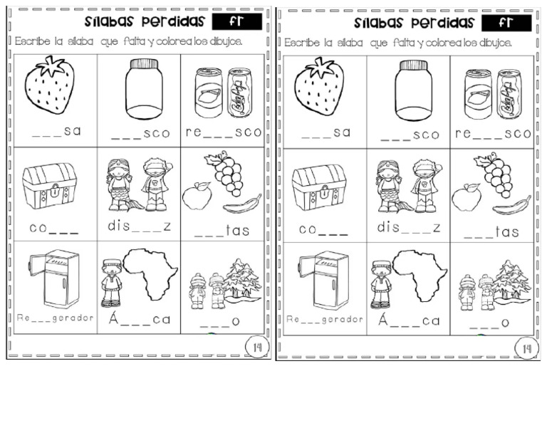 Silabas Perdidas FR 12-06 | PDF