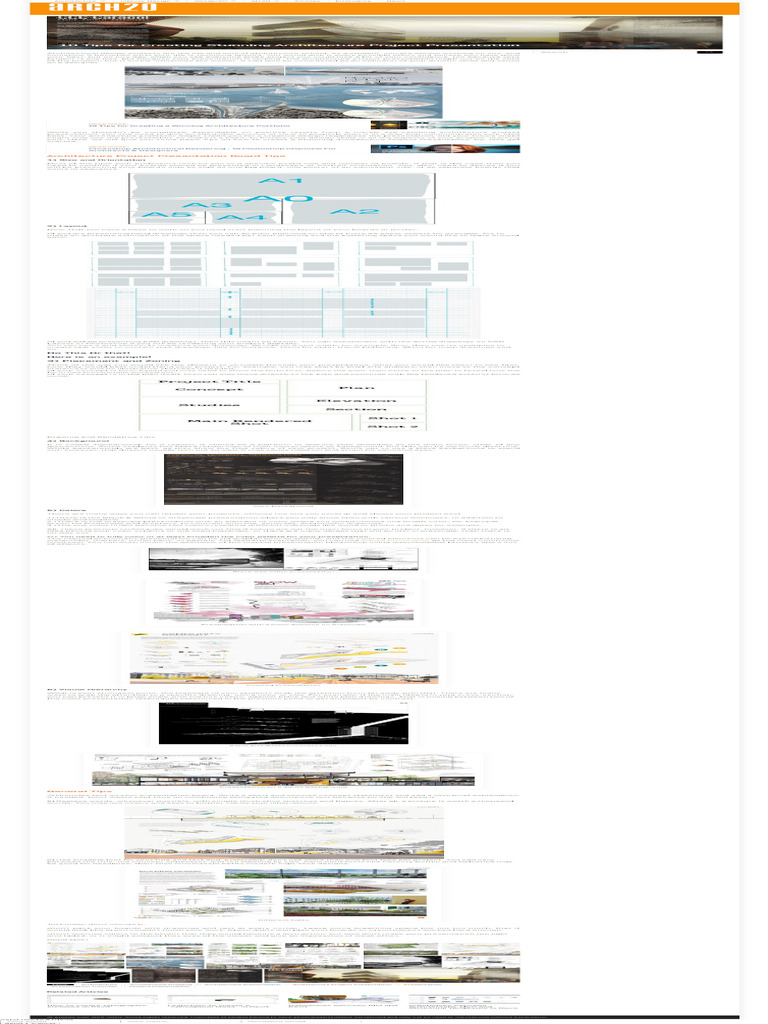 9 Tips For Creating Stunning Architecture Project Presentation Arc | PDF