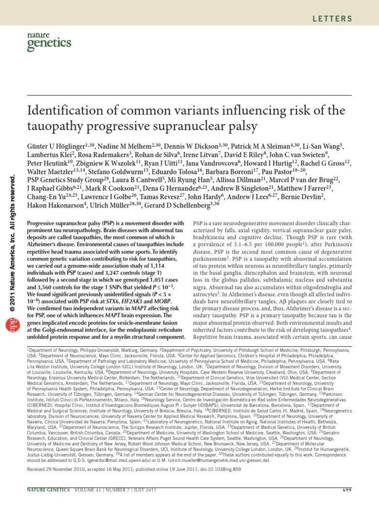 NG 859 | PDF | Parkinson's Disease | Nervous System