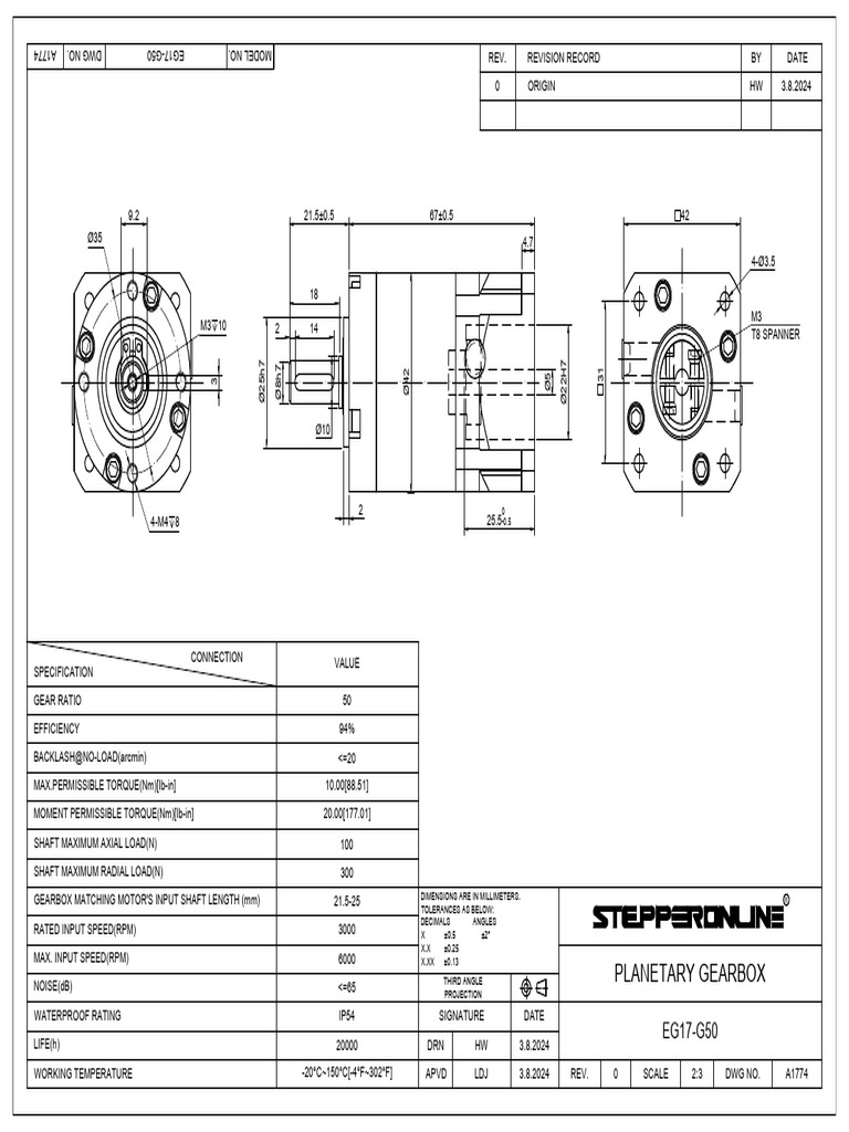 Planetary Gearbox | PDF