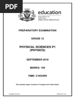 MP Physical Sciences P1 Pre-Trial 2025 | PDF | Force | Collision