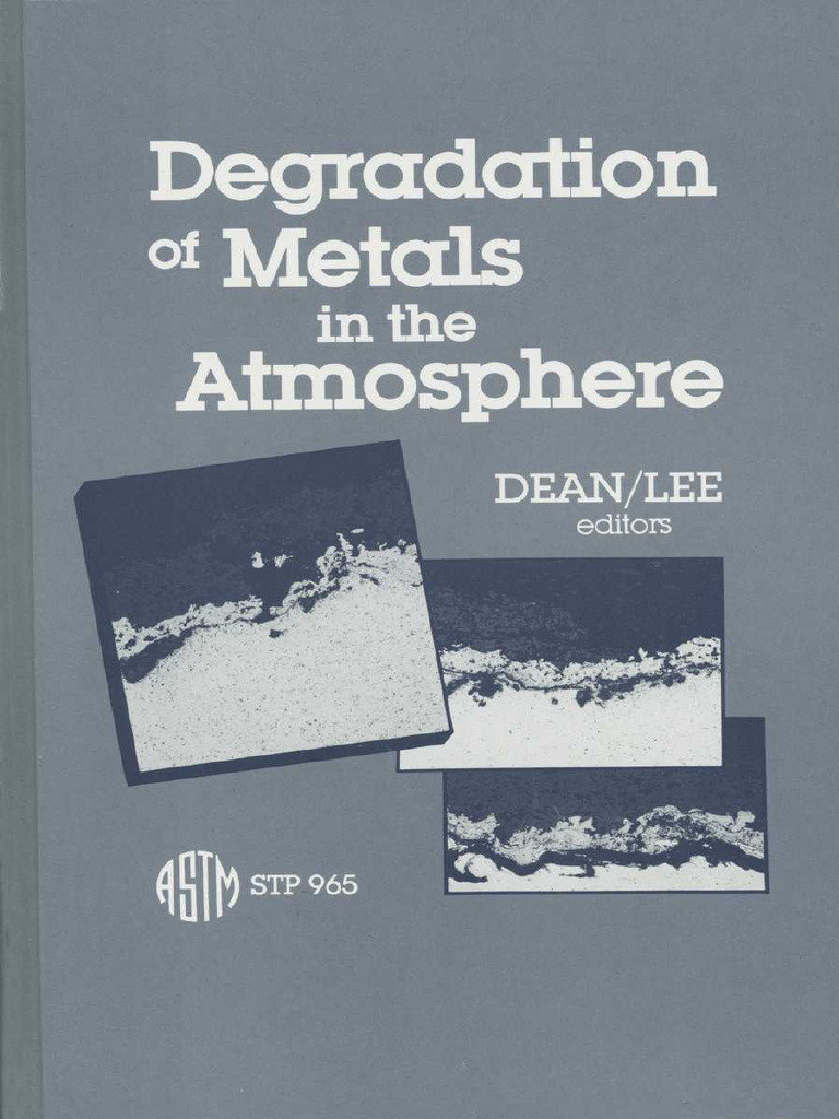 STP 965 - 1988 Degradation of Metals in The Atmosphere | PDF ...
