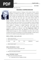 Agatha Christie Webquest | PDF