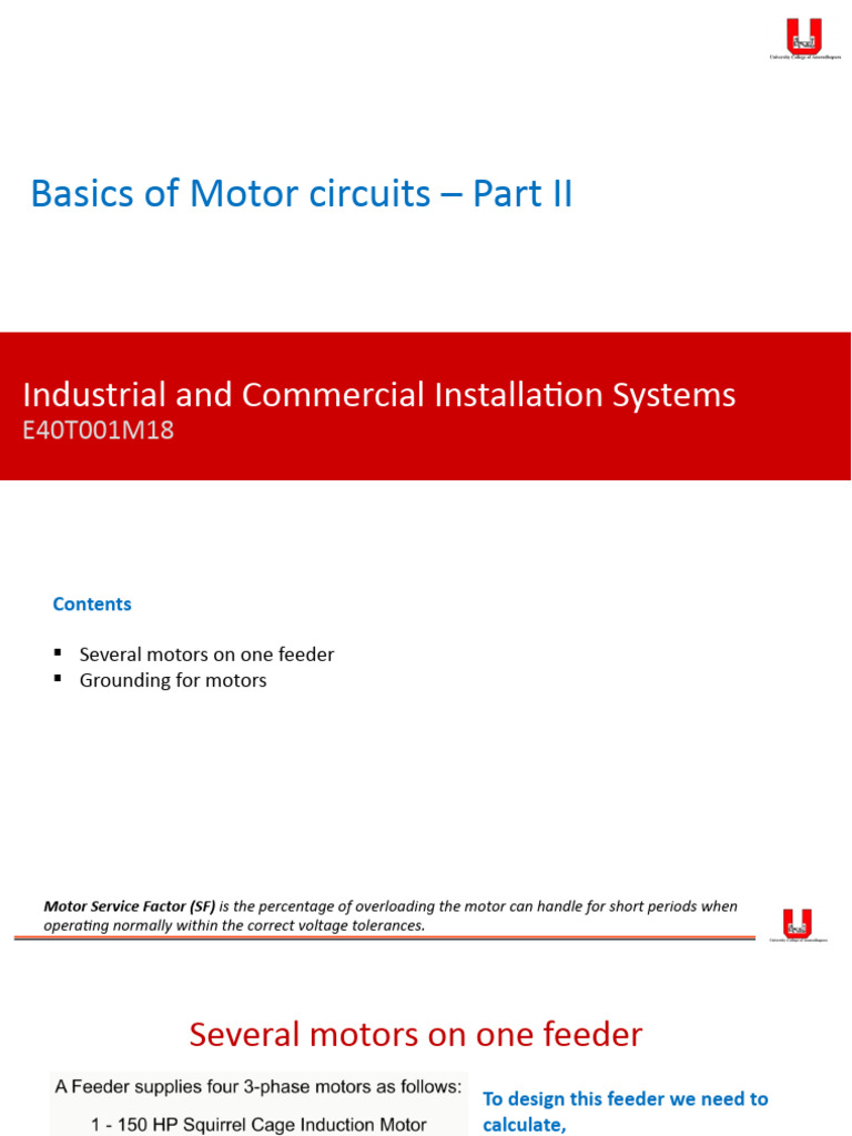 Basics of Motor Circuits - Part 2 | PDF | Fuse (Electrical) | Electronic Engineering