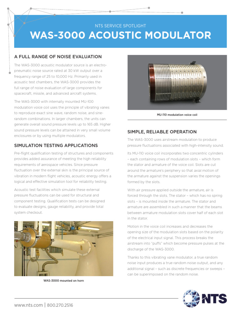 WAS-3000-Acoustic-Modulator | PDF | Sound | Inductor
