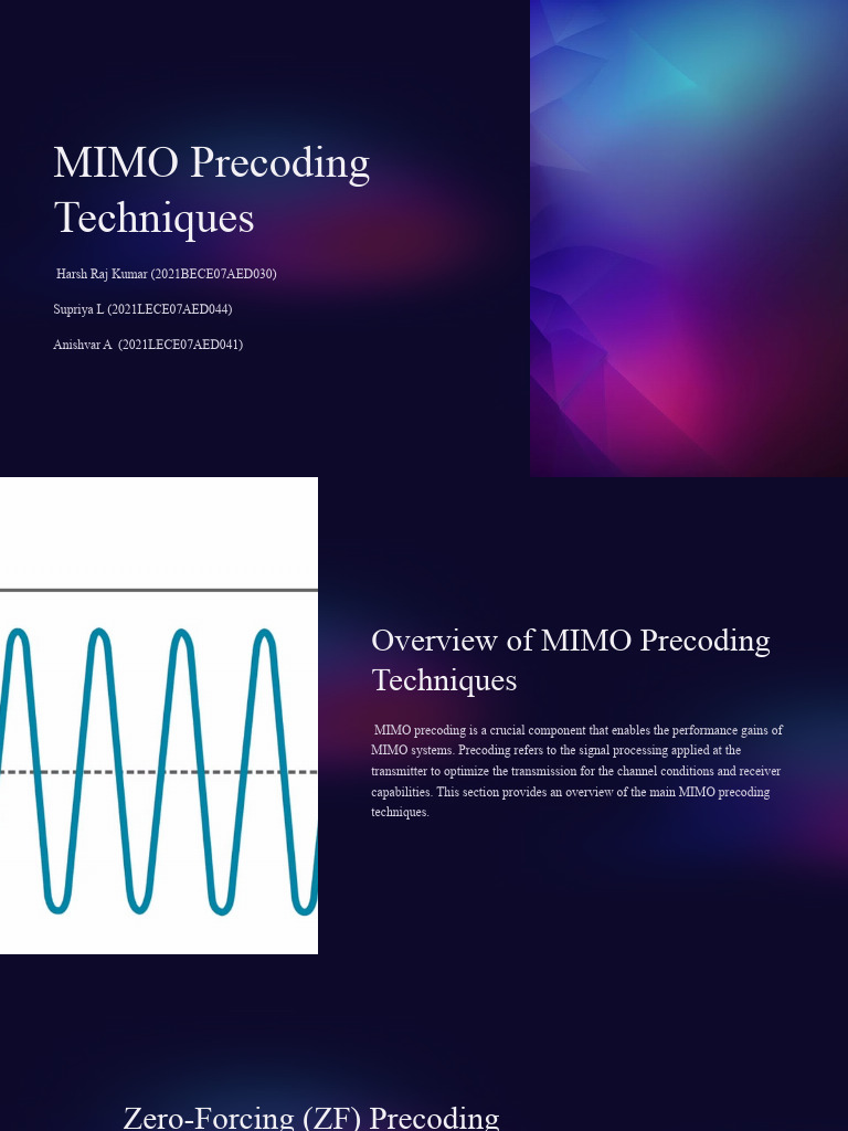 Mimo Precoding Pdf Mimo Applied Mathematics