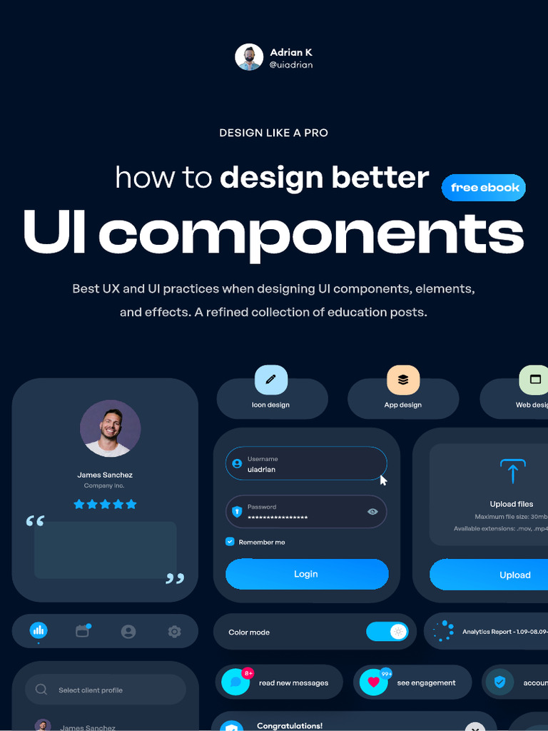 How To Design Better UI Components | PDF | Icon (Computing) | Brand