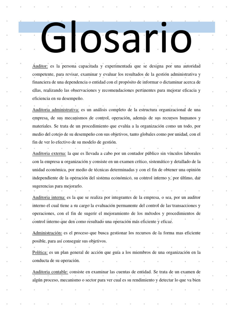 Tipos de Auditoría y su Importancia | PDF | Auditoría | Contralor