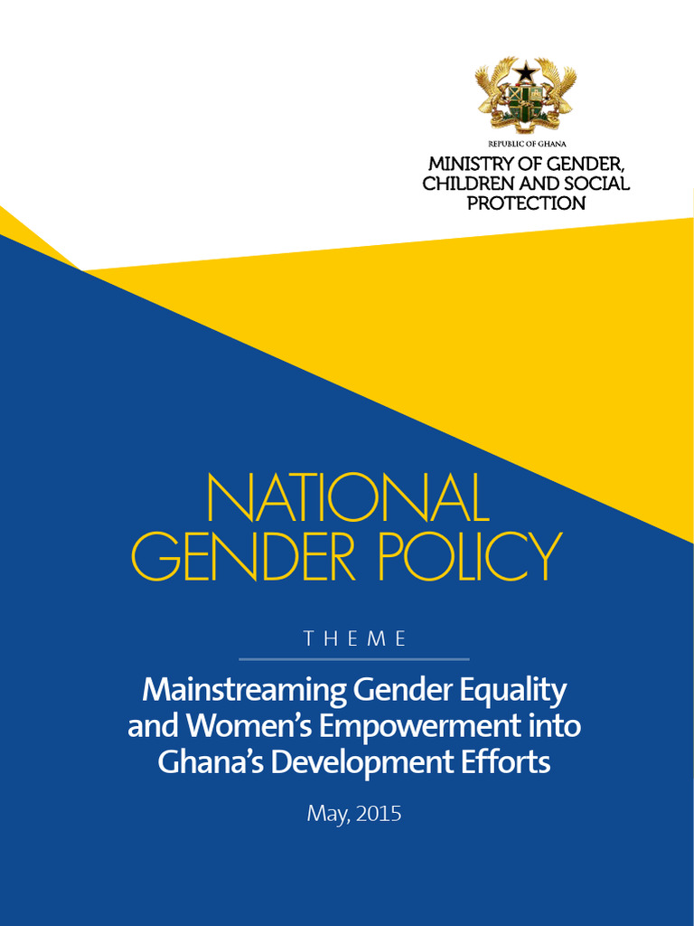 National Gender Policy | PDF | Gender Studies | Gender Equality