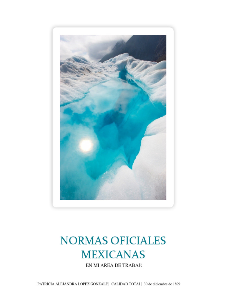 NORMAS OFICIALES MEXICANAS | PDF | Calidad (comercial) | Ansiedad