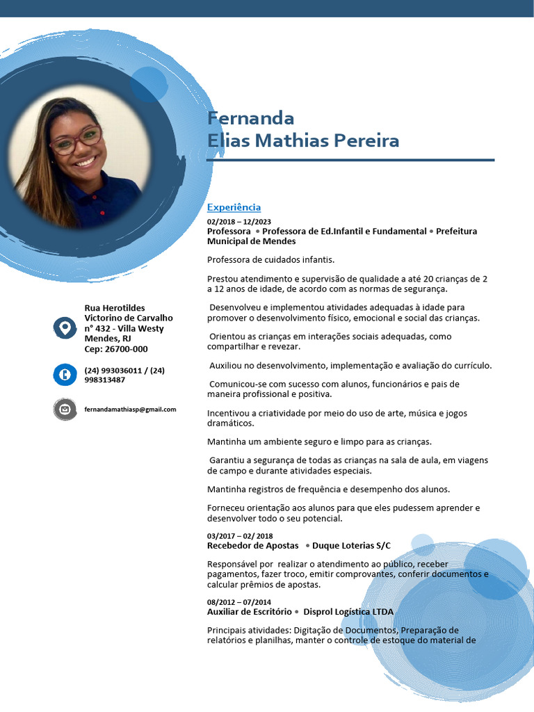 Fernanda - Cv - Mendes | PDF