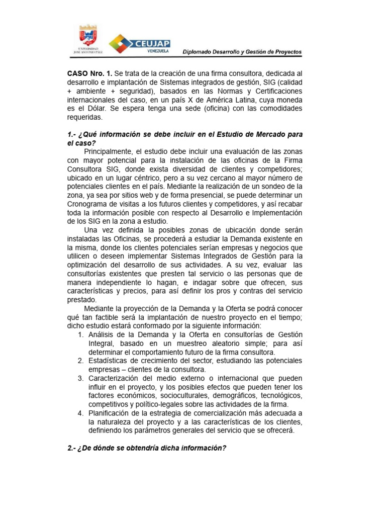 Estudio de Proyectos | PDF | Sistema de información geográfica ...