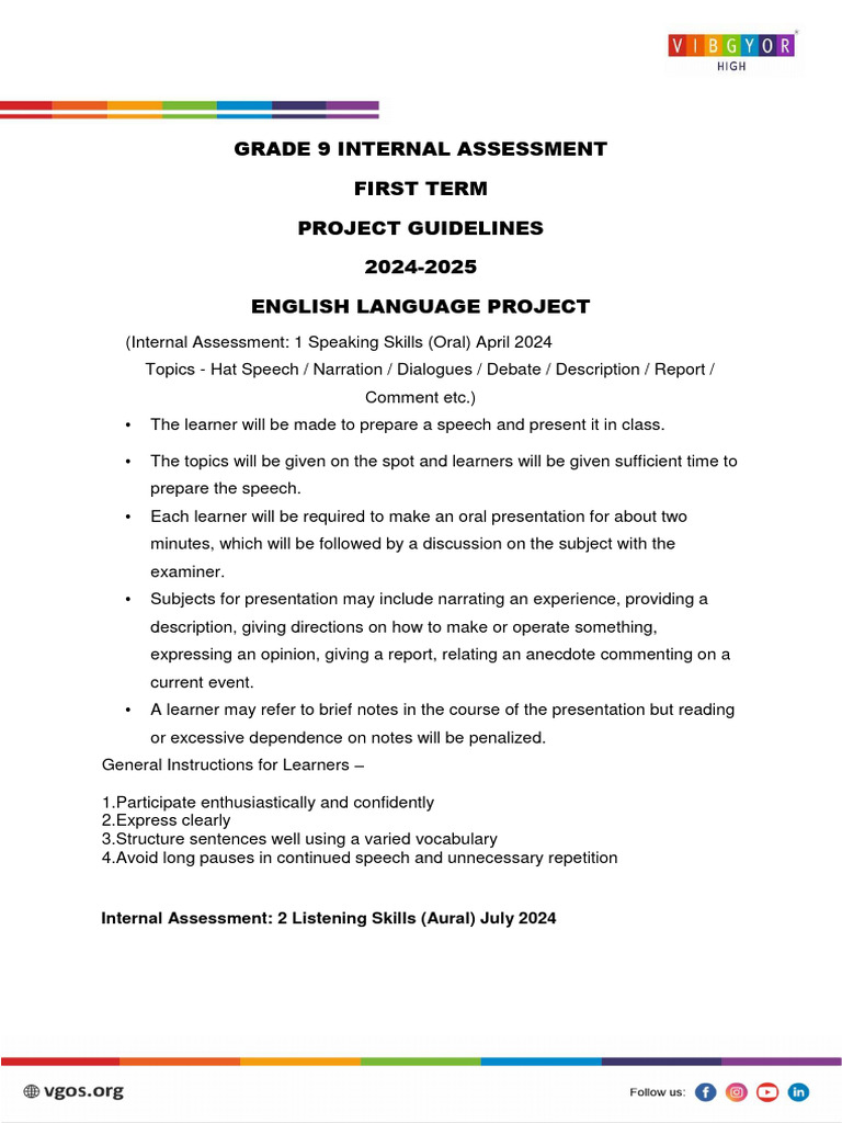 Cisce Gr9 t1 - Project-Guidelines Ay2024-25 | PDF | Paintings | Computer Program