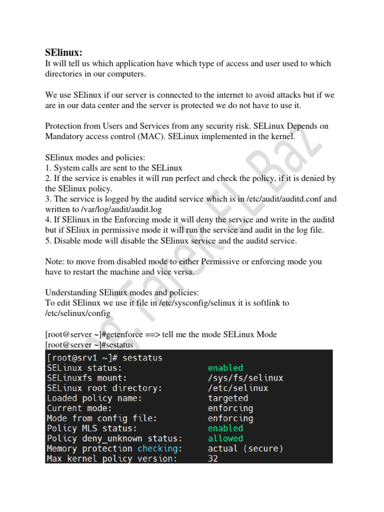 Configuring SELinux for SSHD Security | PDF | Secure Shell | Computer File