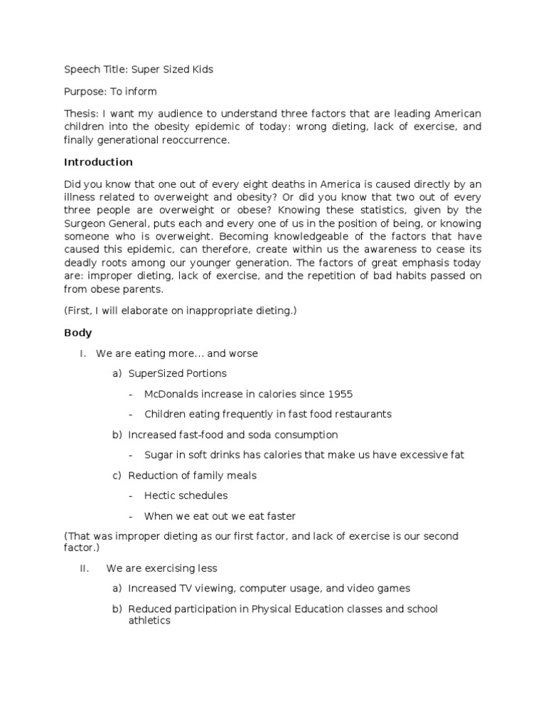 Obesity Outline | Download Free PDF | Obesity | Dieting