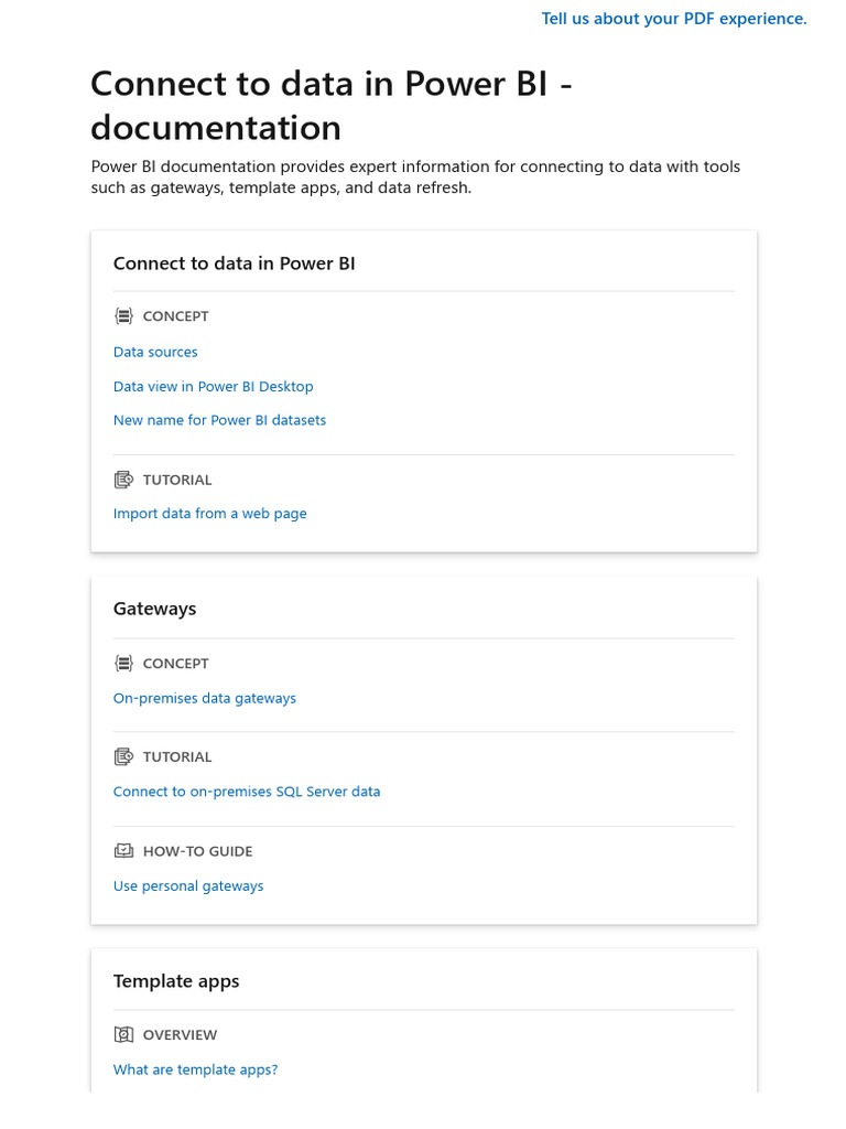 Connecting Data Sources in Power BI | PDF | Databases | Microsoft Excel