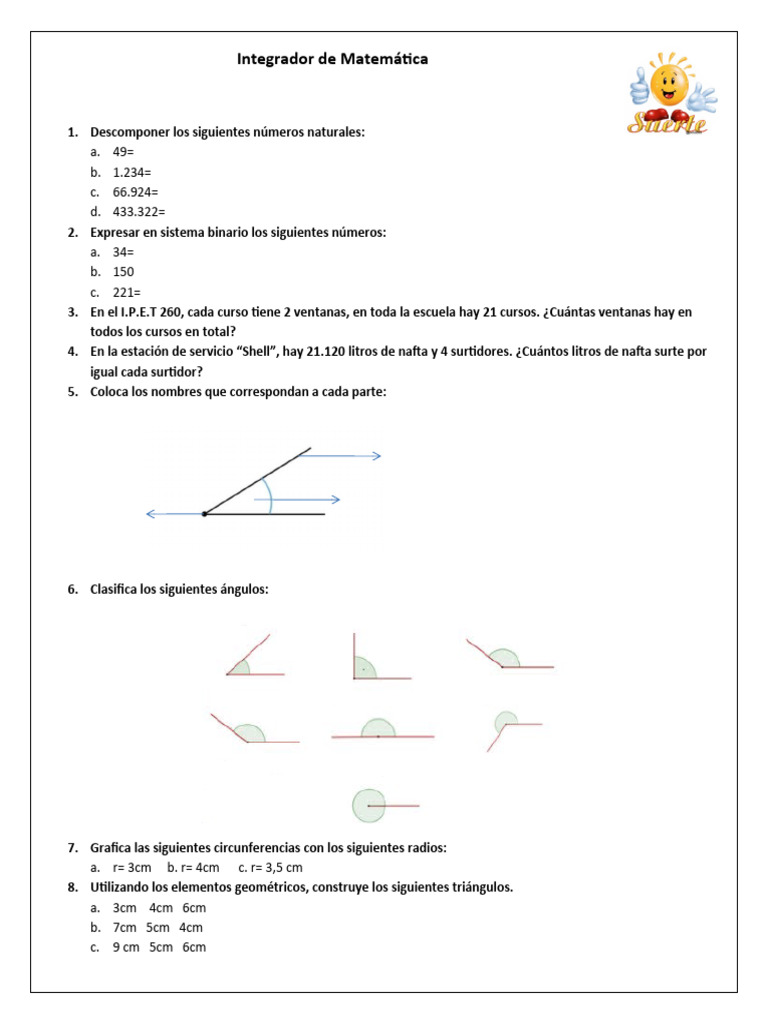 Integrador de Matemática 1B | PDF | Métodos y materiales de enseñanza