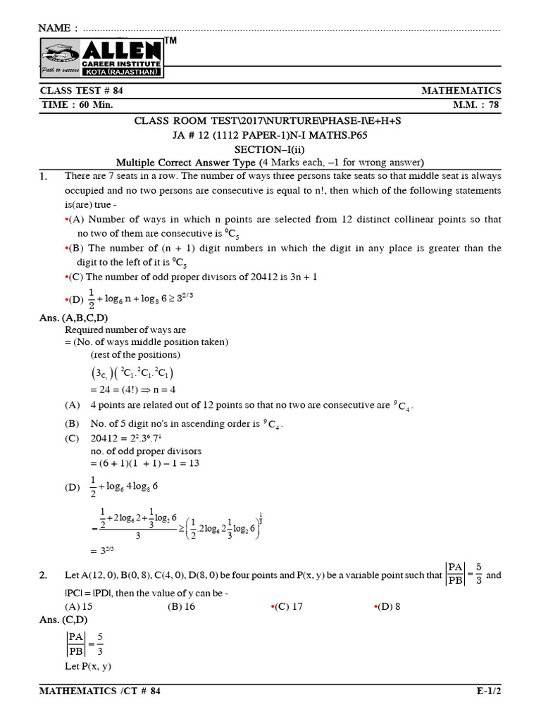 ps sol | PDF | Mathematics | Geometry
