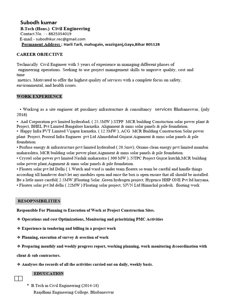 Subodh Kumar DOC 20230619 WA002.Civil | PDF