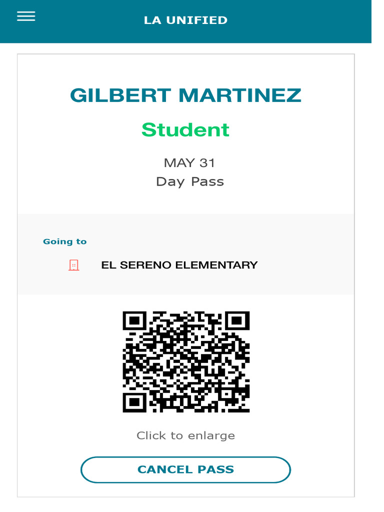 LA Unified Student Day Pass Info | PDF