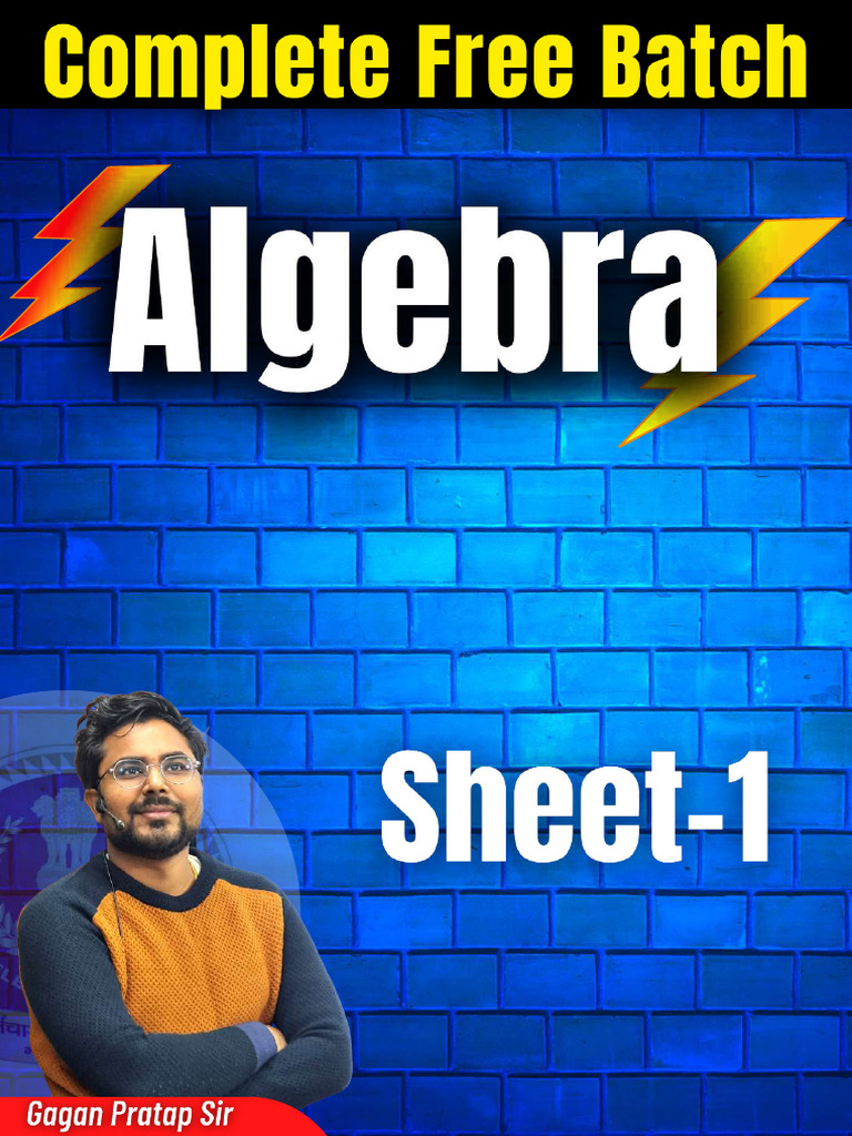 Complete Practice of Algebra by Gagan Pratap Sir | PDF | Number Theory | Discrete Mathematics