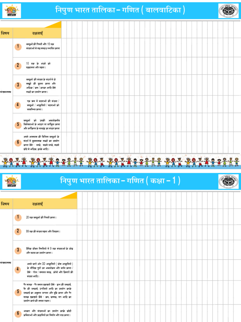 Nipun Bharat TALIKA | PDF