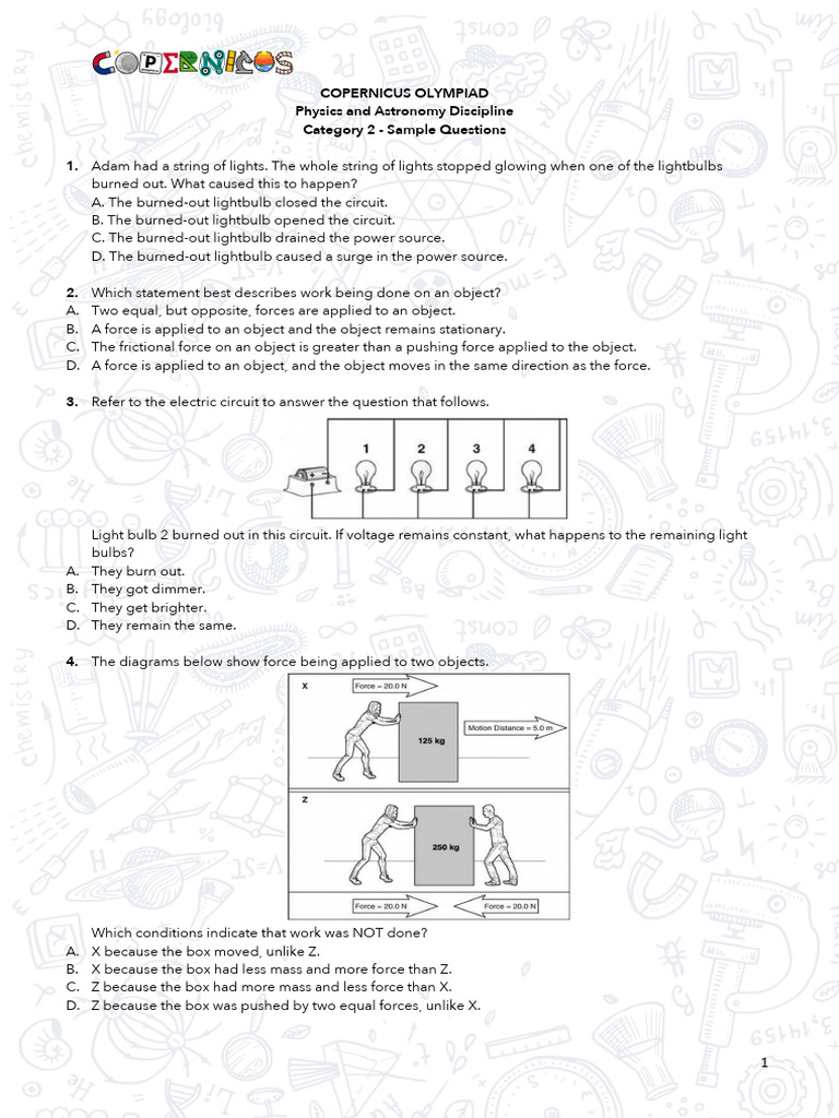 Physics and Astronomy Category 2 | PDF | Force | Universe
