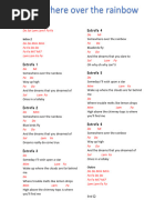 Somewhere Over the Rainbow Lyrics | PDF