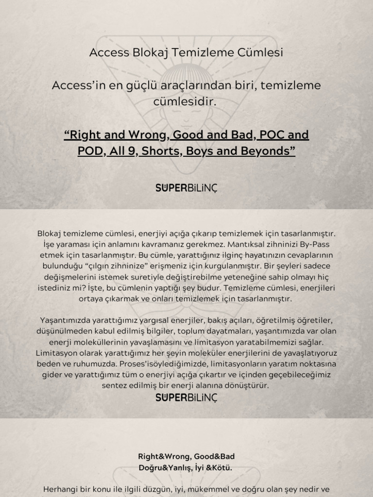 Blokaj Temizleme Cümlesinin Anlamı | PDF