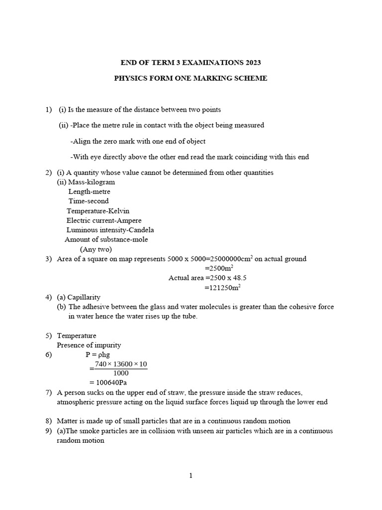 F1 PHYSICS-MSC | PDF | Pressure | Force